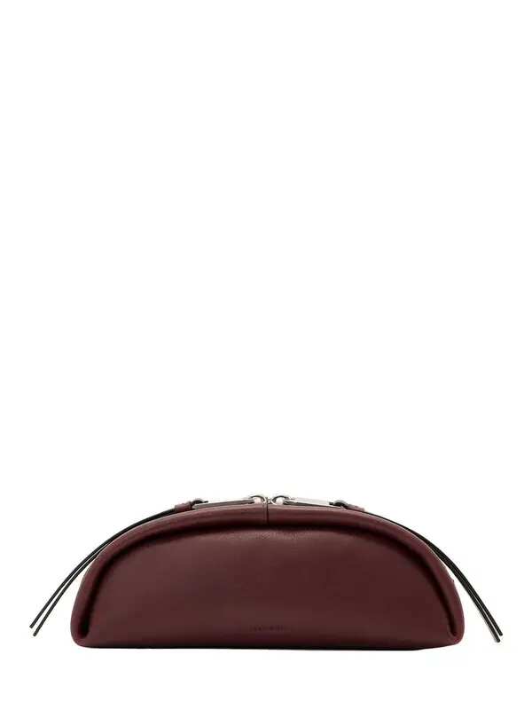 ALLSAINTS Rosalie Leather Pouch - Red
