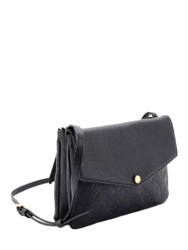 LOUIS VUITTON Monogram Empreinte Leather Crossbody Bag - Black