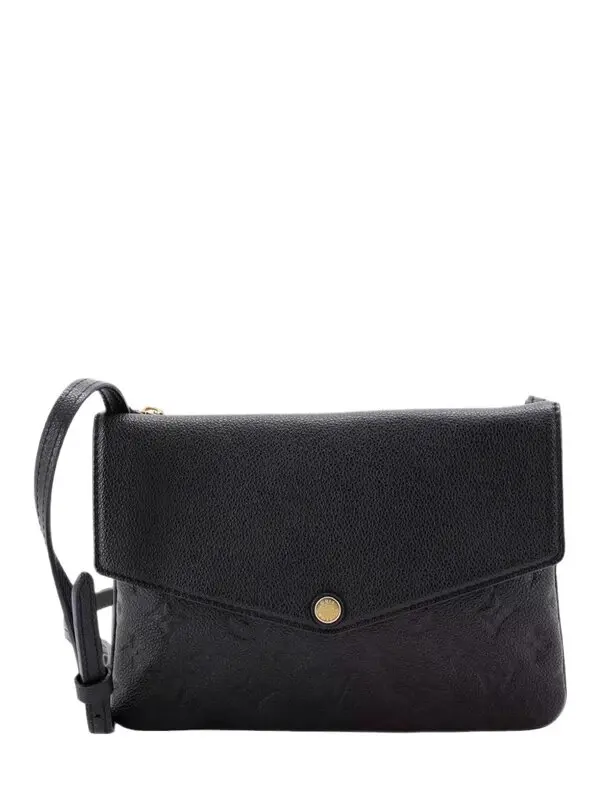 LOUIS VUITTON Monogram Empreinte Leather Crossbody Bag - Black