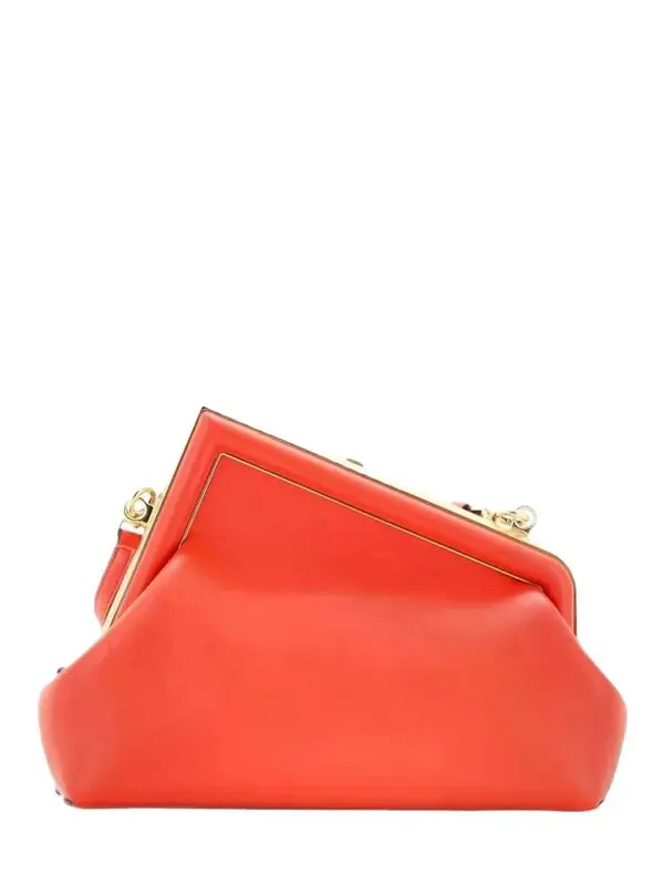 Fendi Leather Clutch Bag - Red