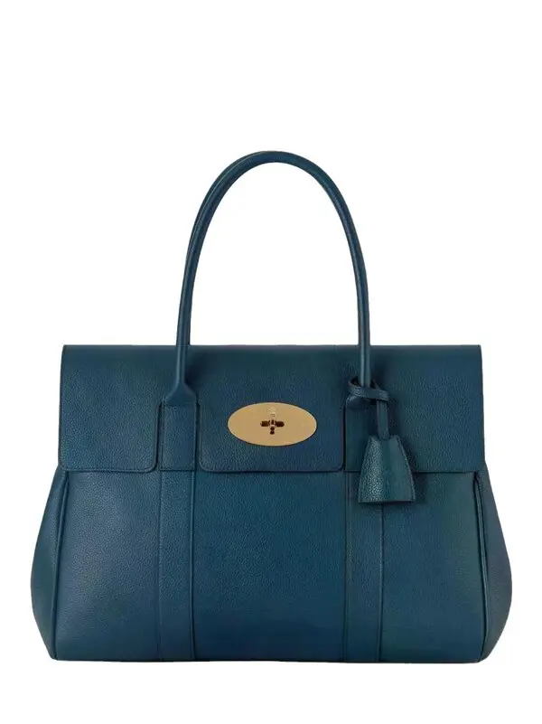 Mulberry Bayswater Grained Leather Tote Bag - Blue