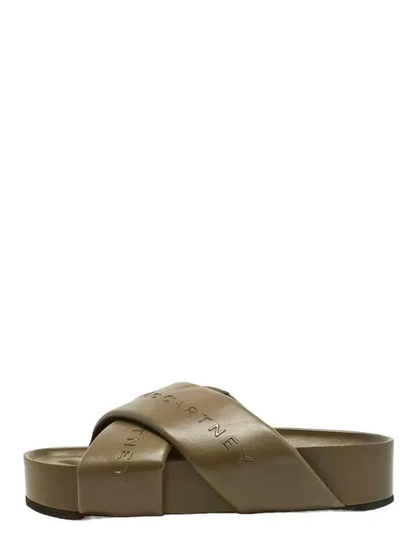 Stella McCartney Logo Platform Sandals - Green