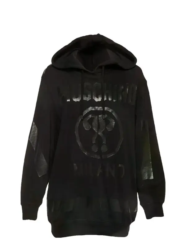 Moschino Question Mark Graphic Hoodie - Black