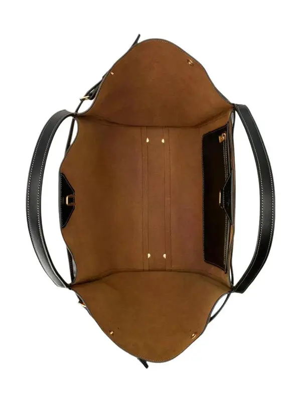 TOD'S T Signature Shopping Bag In Suede Medium - Brown