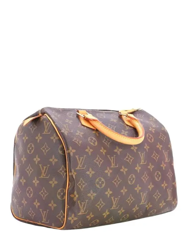 LOUIS VUITTON Speedy Monogram Canvas 30 Satchel - Brown