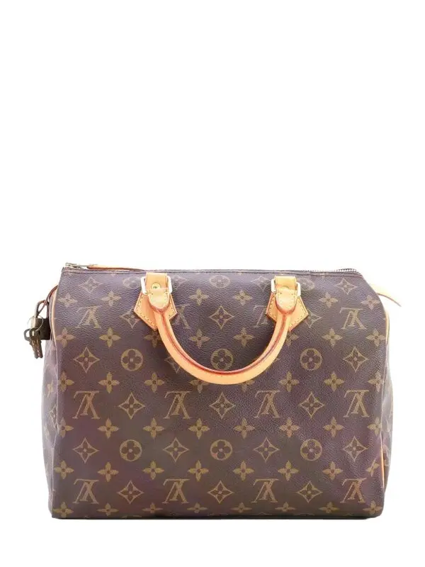 LOUIS VUITTON Speedy Monogram Canvas 30 Satchel - Brown