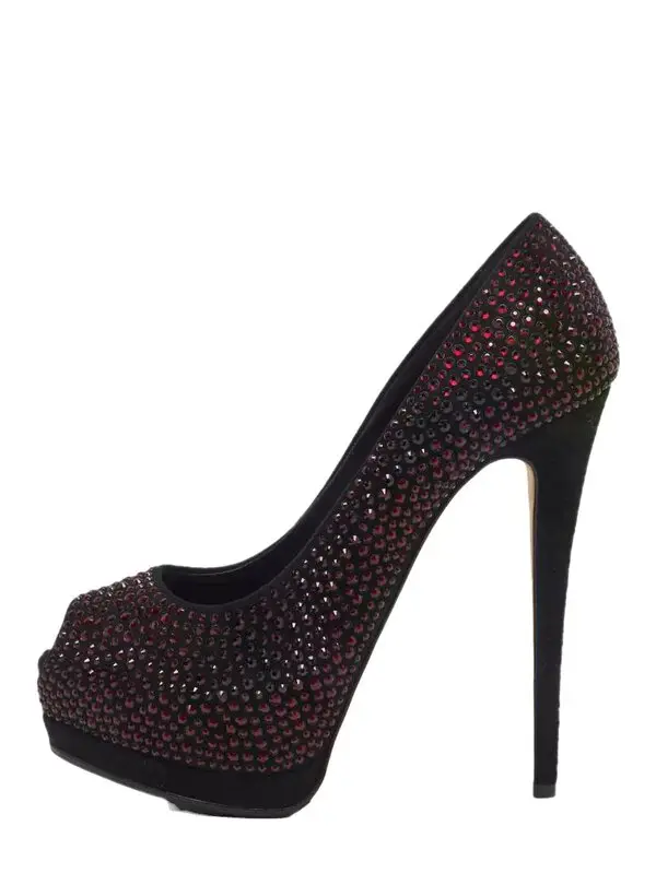 GIUSEPPE ZANOTTI Peep-toe Pumps - Black
