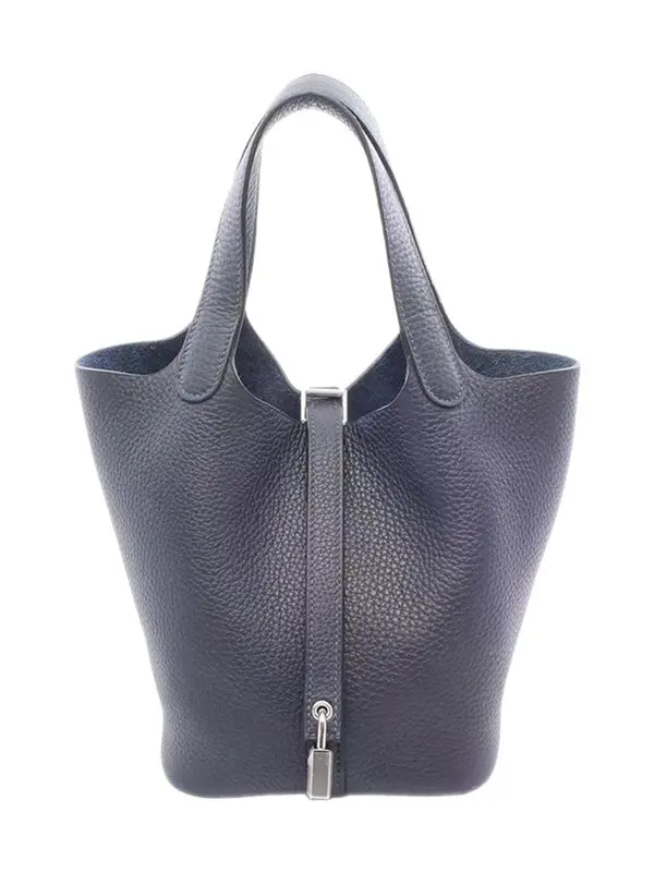 Hermès Clemence Picotin Lock 18 Handbag - Blue