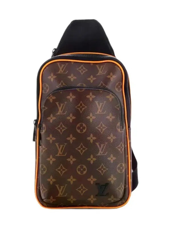 LOUIS VUITTON Avenue Sling Bag Nm Macassar Monogram Canvas Crossbody Bag - Brown