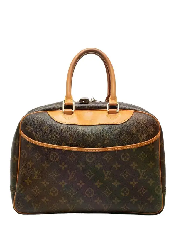 LOUIS VUITTON Monogram Canvas Deauville Handbag - Brown