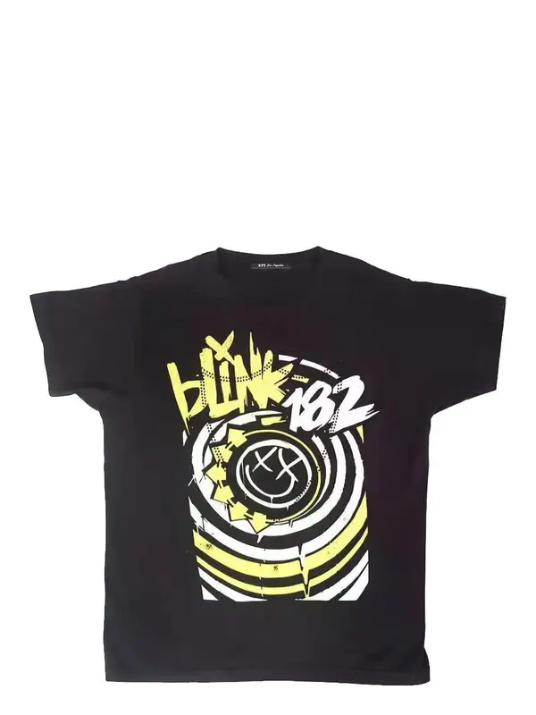 HTC LOS ANGELES Blink 182 Lux Studded Graphic-print T-shirt - Black