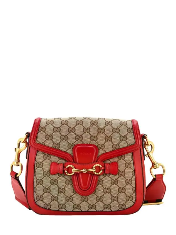 Gucci Lady Web Gg Canvas Medium Shoulder Bag - Brown
