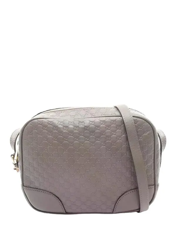 Gucci Microssima Bree Crossbody Bag - Grey