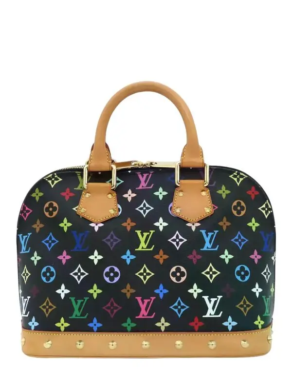 LOUIS VUITTON Monogram Multicolore Alma Pm Handbag - Black