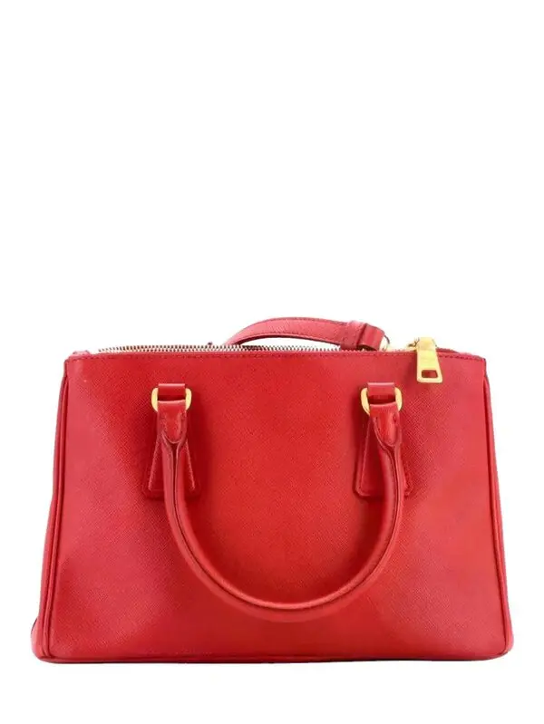 Prada Saffiano Leather Tote Bag - Red