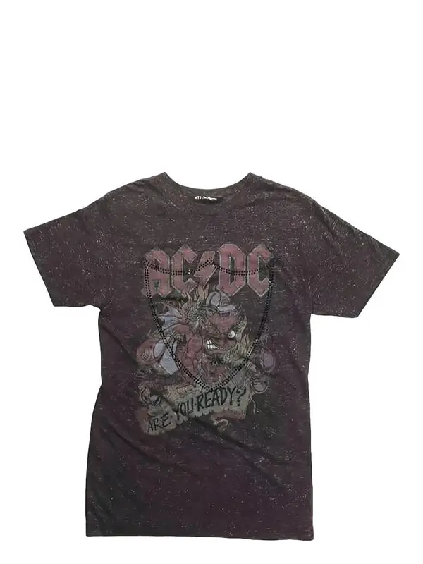 HTC LOS ANGELES Studded Graphic-print T-shirt - Grey