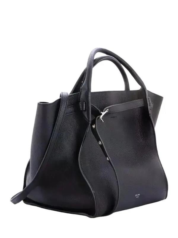 Celine Big Bag Grained Calfskin Small Satchel - Black