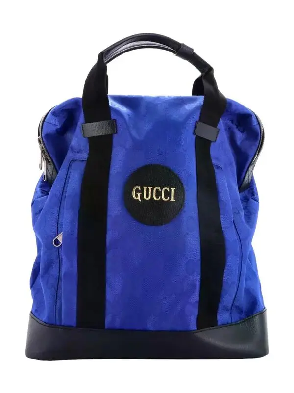 Gucci Off The Grid Zip Gg Econyl Backpack - Blue