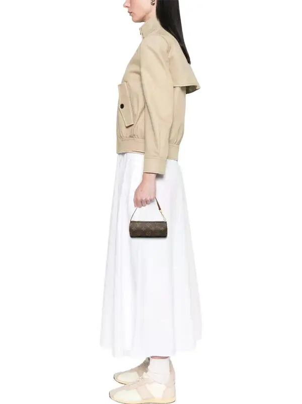 LOUIS VUITTON Monogram Papillon Pochette Handbag - Brown