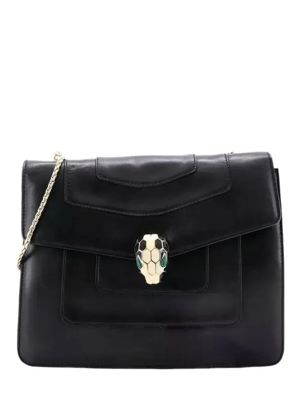 BVLGARI Serpenti Forever Shoulder Bag - Black