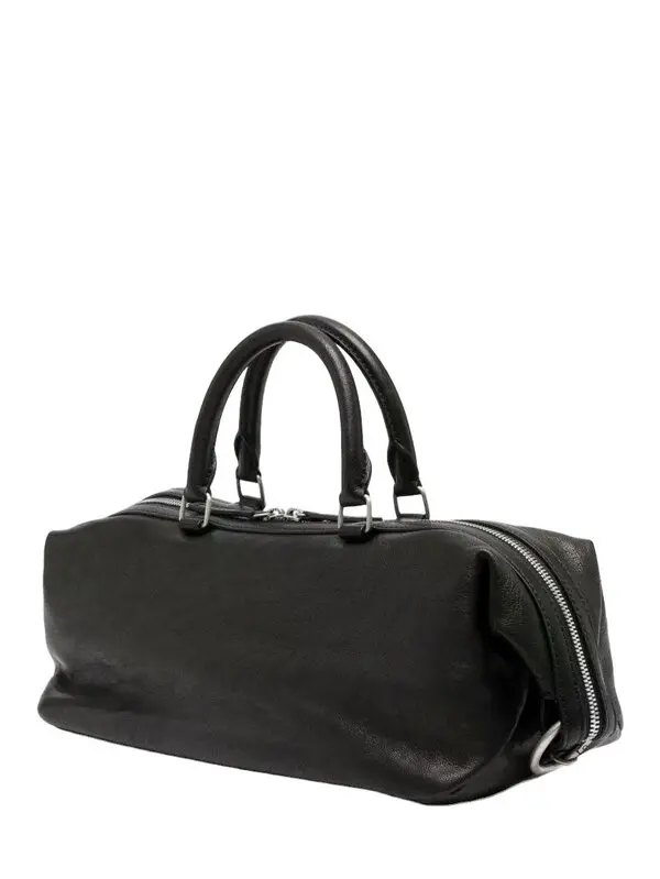MARGESHERWOOD Logo-embossed Leather Tote Bag - Black