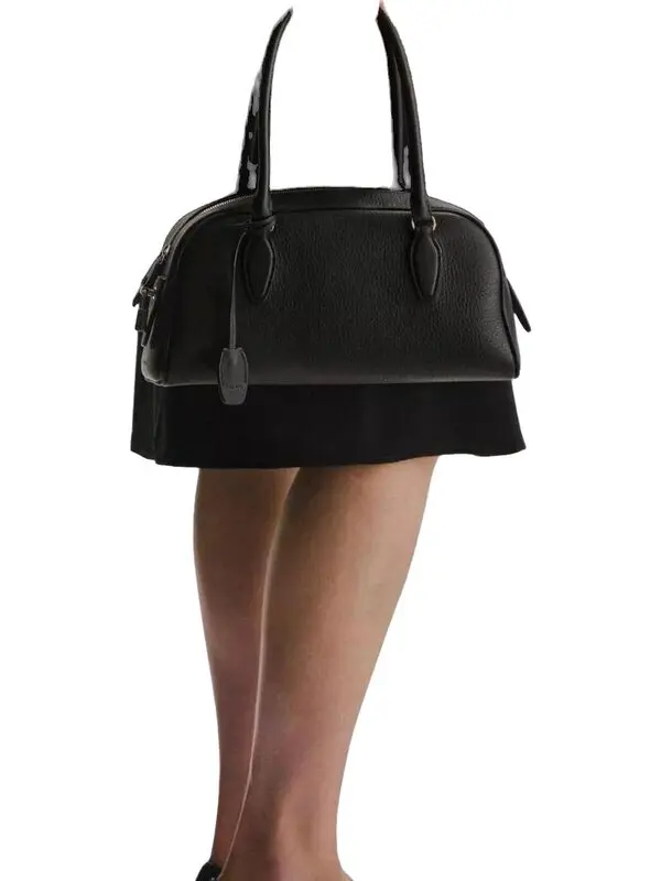 THE ROW Small India Grained-leather Tote Bag - Black