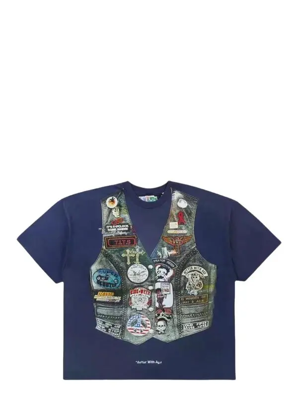 BETTER WITH AGE Roadie Graphic-print T-shirt - Blue
