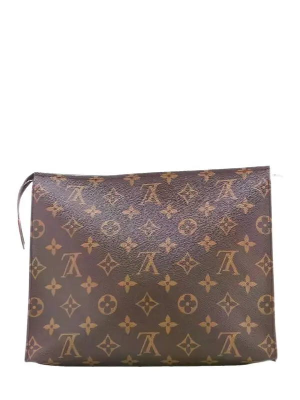 LOUIS VUITTON Toiletry Pouch Monogram Canvas 26 Clutch Bag - Brown