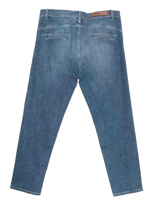 Lorena Antoniazzi Faded Effect Denim Jeans - Blue