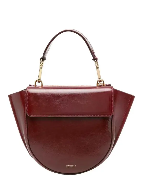 WANDLER Mini Hortensia Leather Tote Bag - Red