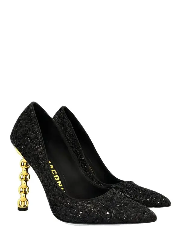 KAT MACONIE Chain Heel Pumps - Black