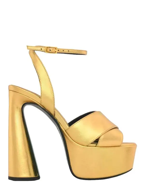 KAT MACONIE Metallic Effect Platform Sandals - Gold