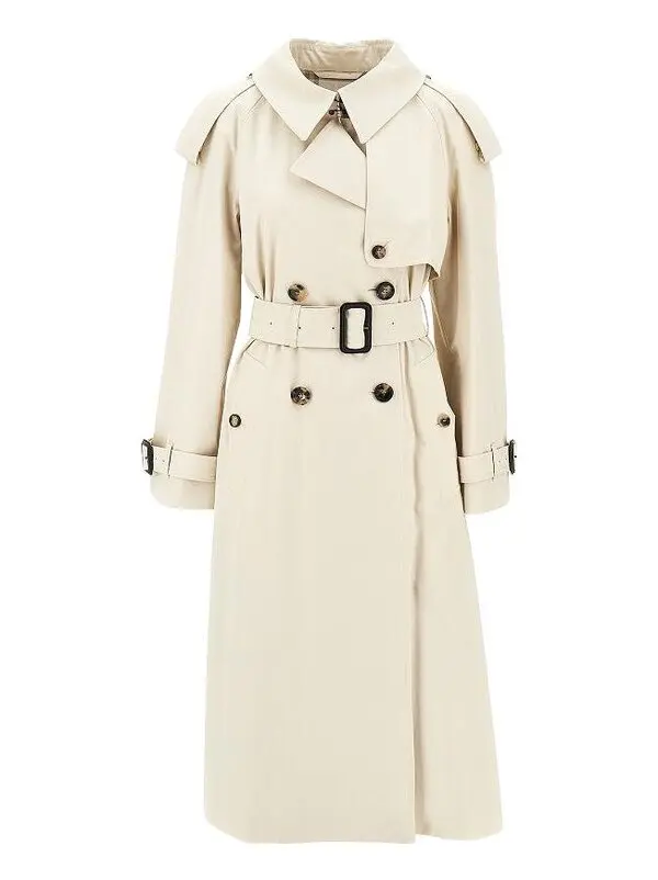 Burberry Fitzrovia Gabardine Trench Coat - Beige