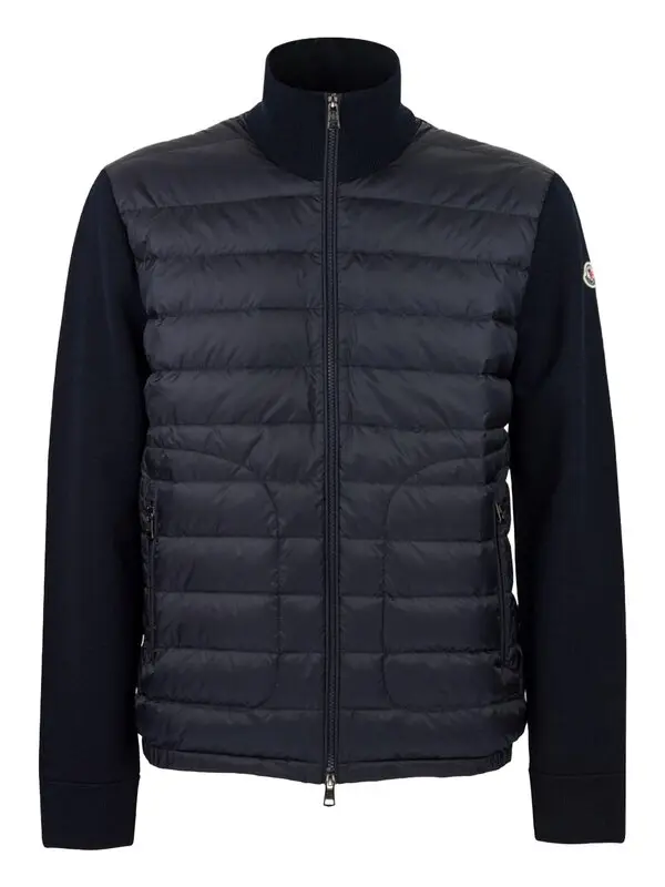 Moncler Padded Zip Cardigan - Blue