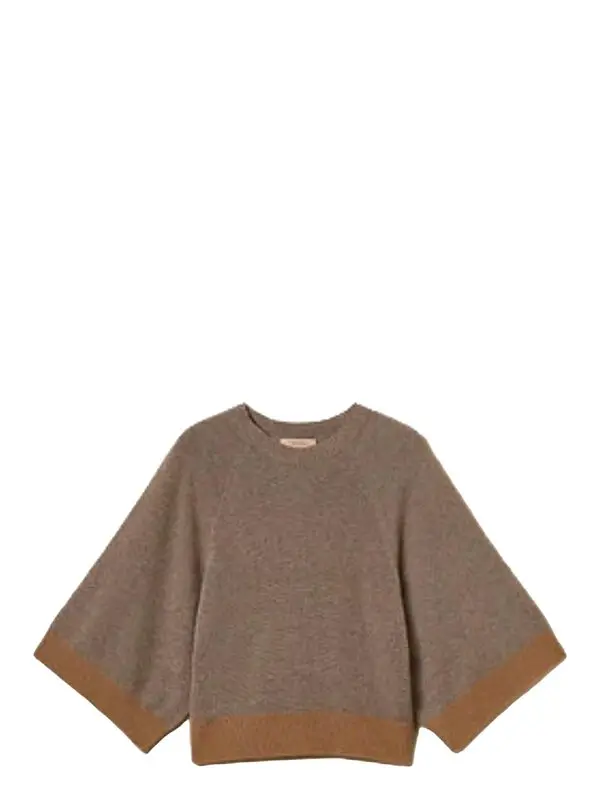 TWINSET Sweater With Wide Sleeves - Brown