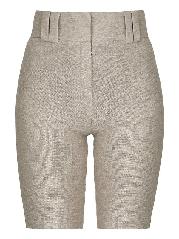 VESTIAIRE D'UN OISEAU LIBRE Neutrals Dune Cashmere Blend Shorts - Beige