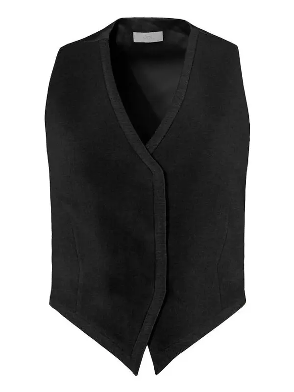 VESTIAIRE D'UN OISEAU LIBRE Merino Wool Vest - Black