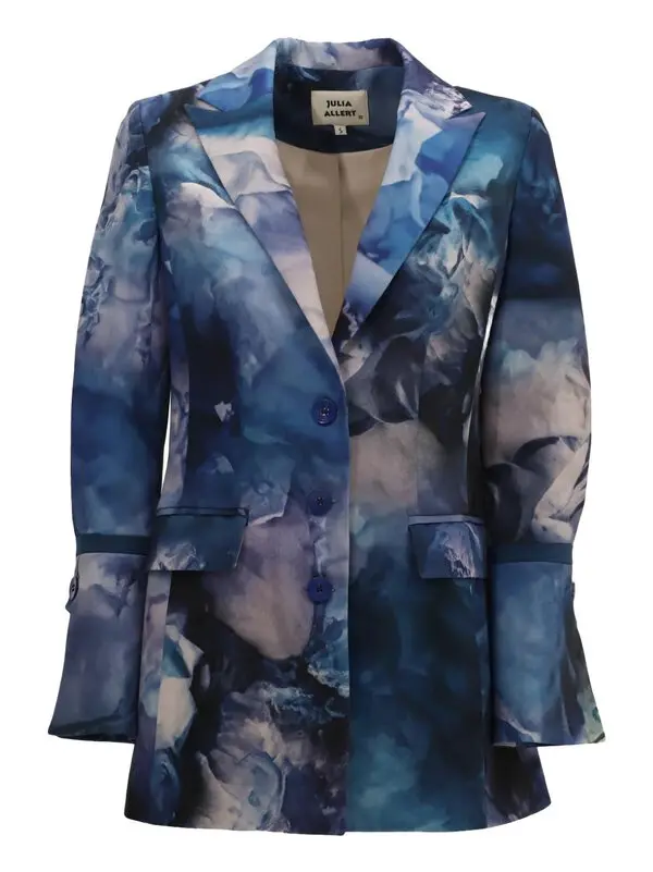 JULIA ALLERT Abstract Watercolor Blazer - Blue