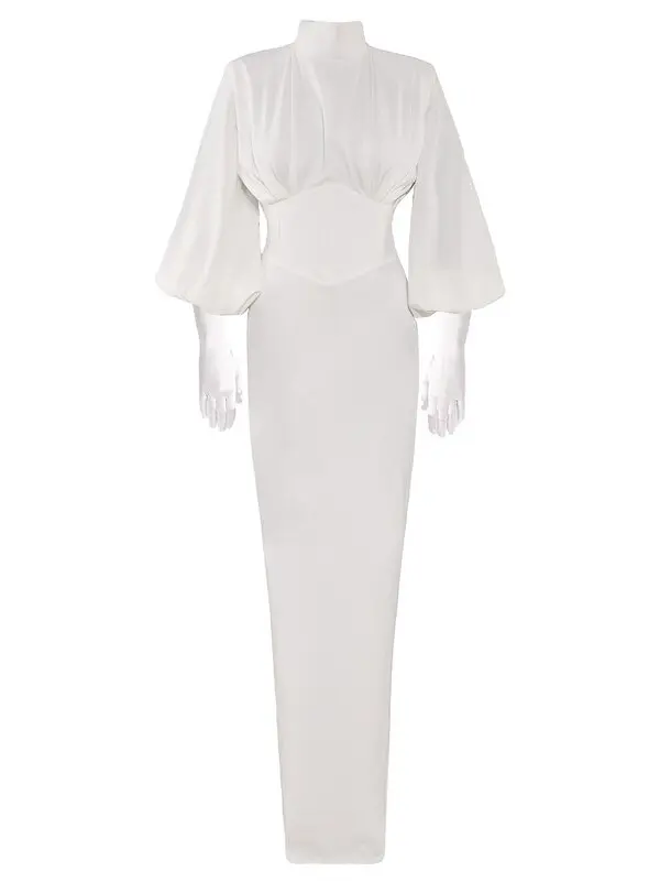 VESTIAIRE D'UN OISEAU LIBRE Eve Gown - White