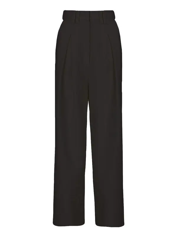 VESTIAIRE D'UN OISEAU LIBRE Merino Trousers - Black