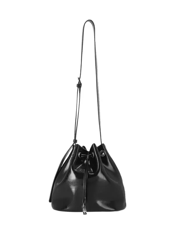 MARHEN.J Dangle Vegan Leather Bucket Bag - Black