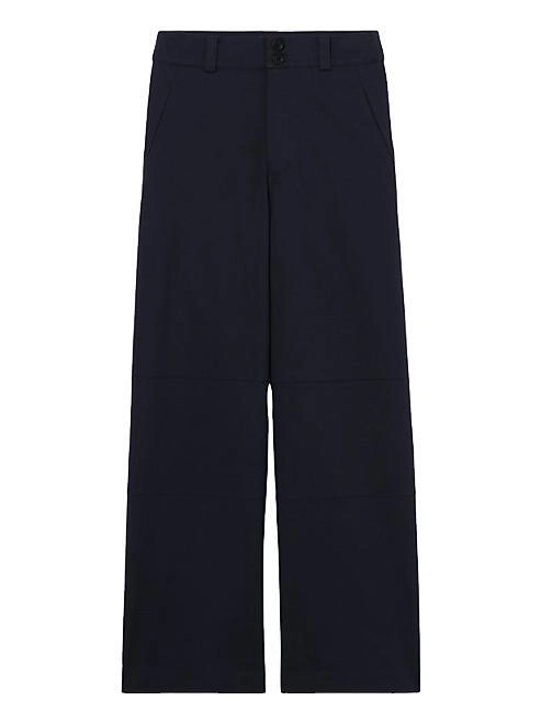 Claudie Pierlot High-rise Wide Leg Trousers - Navy
