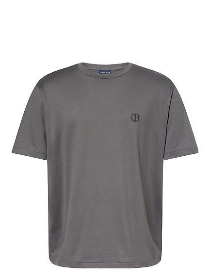 Giorgio Armani Crew-neck Cotton T-shirt - Smoke