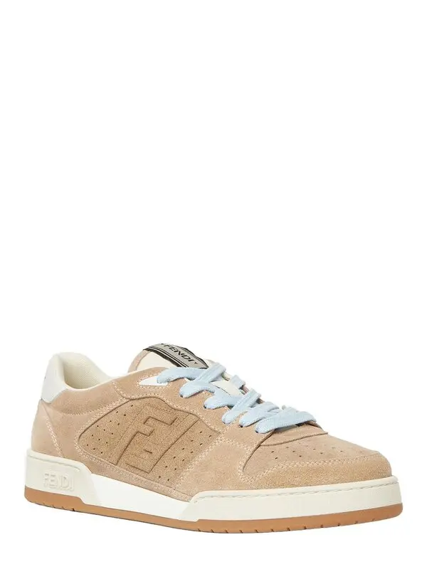 Fendi Match Suede Sneakers - Beige