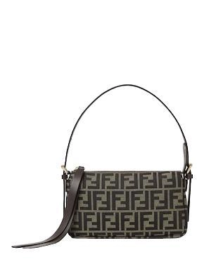 Fendi Small Zip Top Bag - Brown