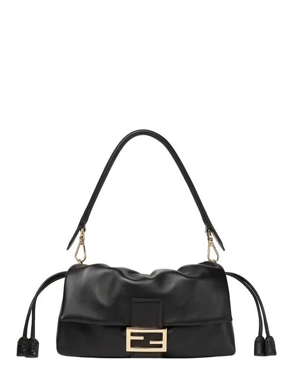 Fendi Baguette Soft Medium Bag - Black