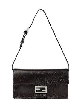 Fendi Tube Wallet On Chain - Black