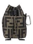 Fendi Micro Ff Light Drawstring Pouch - Brown