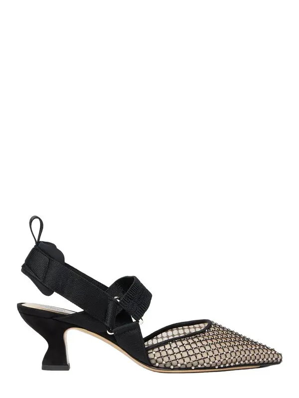 Fendi Colibrì Slingback Shoes - Black