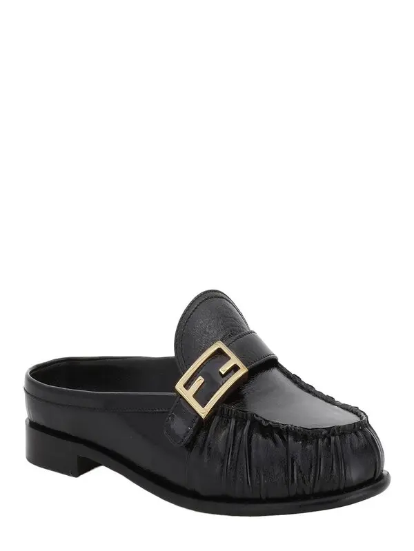 Fendi Baguette Sabots - Black